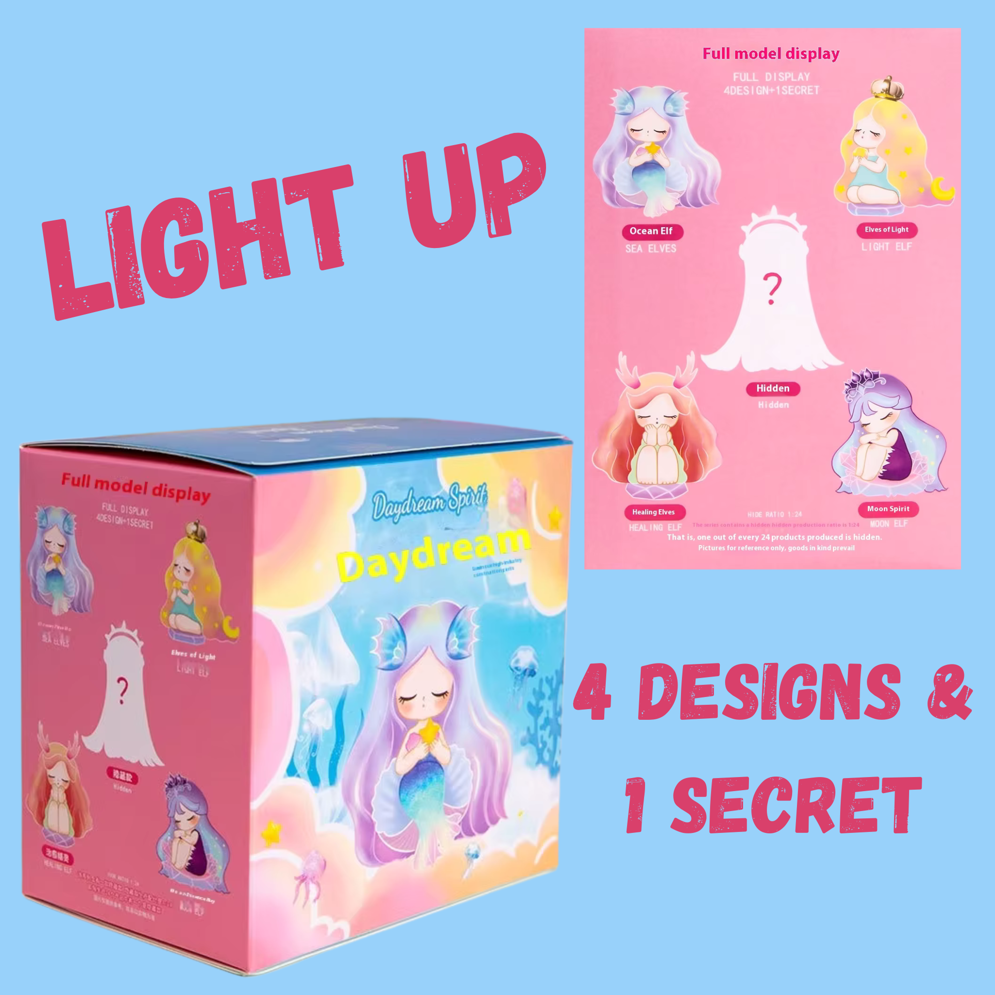 Daydream Elf Resin Light up Mystery Figure Blind Box | Evo Games
